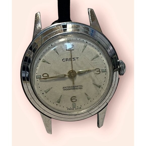 Crest | Accessories | Vintage Crest Mens Watch 95s Swiss Made Estate ...